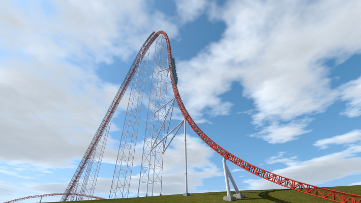 Amber Avalanche - Intamin Mega by CoasterPost - NoLimits Central