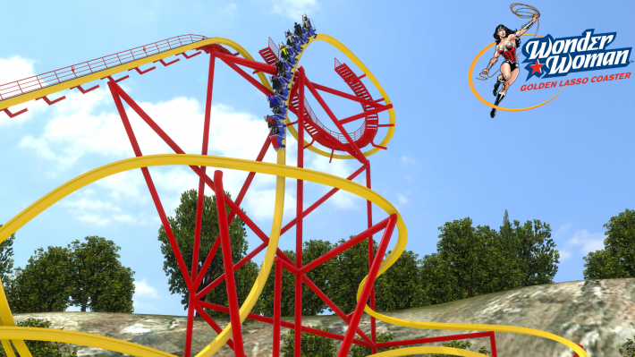 Wonder Woman Golden Lasso Coaster by Mayor - NoLimits Central