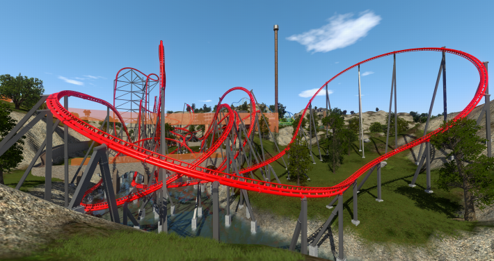 Red Streak Golden Heights by RedLimitsCoasters - NoLimits Central